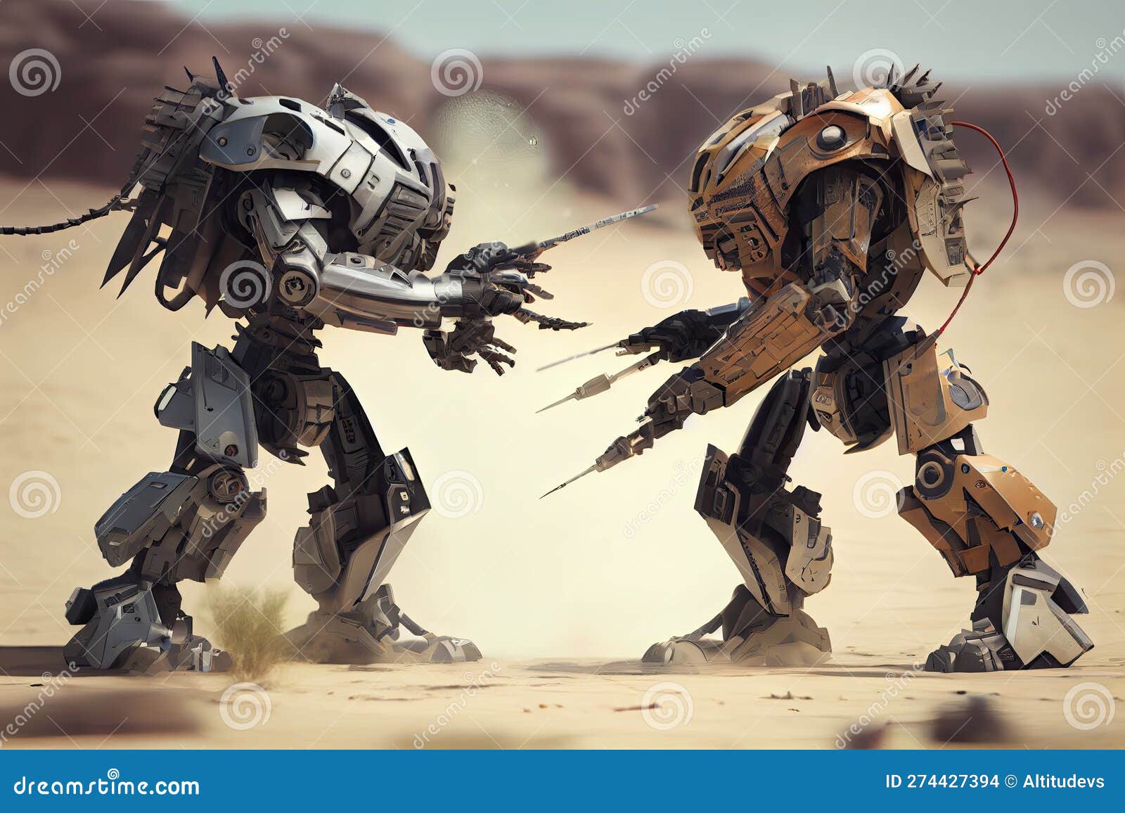 Two Robots, with Different Functions and Features, Face Off in Battle ...