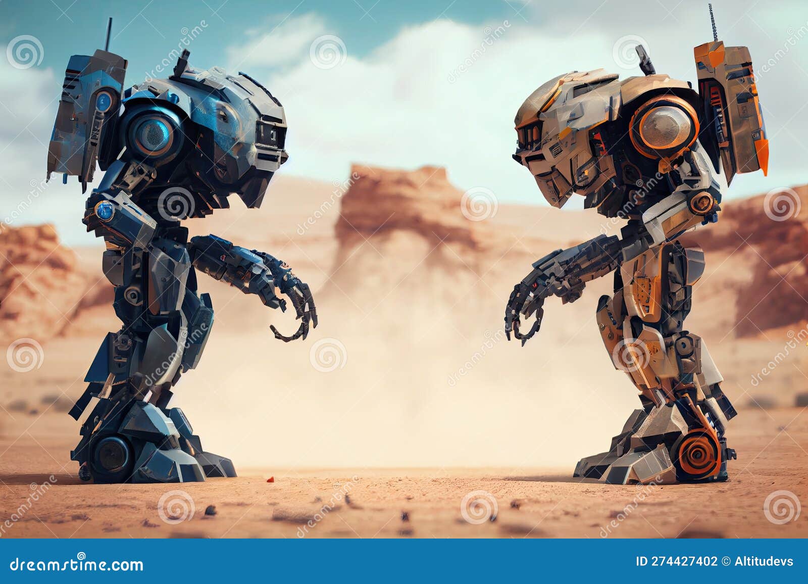 Two Robots, with Different Functions and Features, Face Off in Battle ...