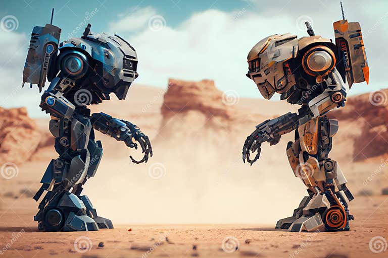 Two Robots, with Different Functions and Features, Face Off in Battle ...