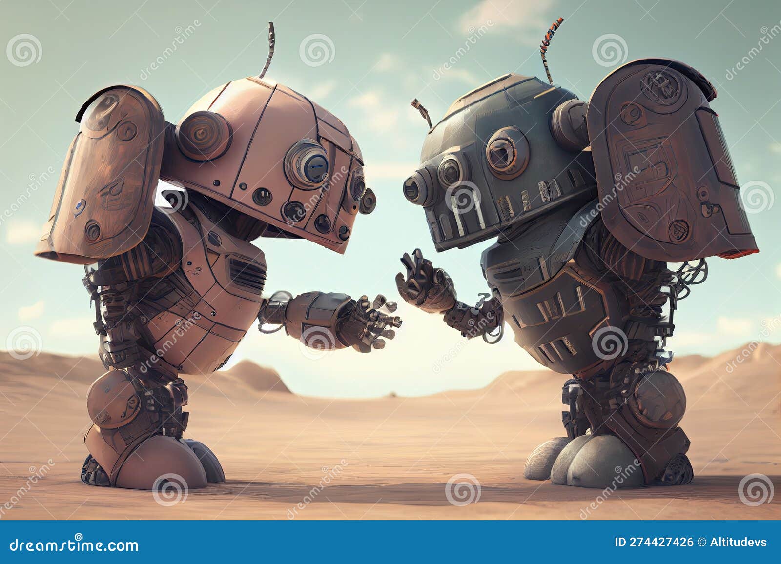 Two Robots, Each with Unique Personalities and Characteristics ...