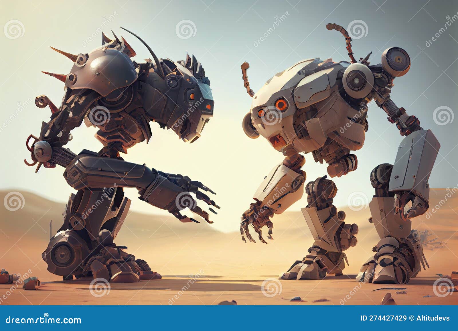 Two Robots, Each with Unique Personalities and Characteristics ...