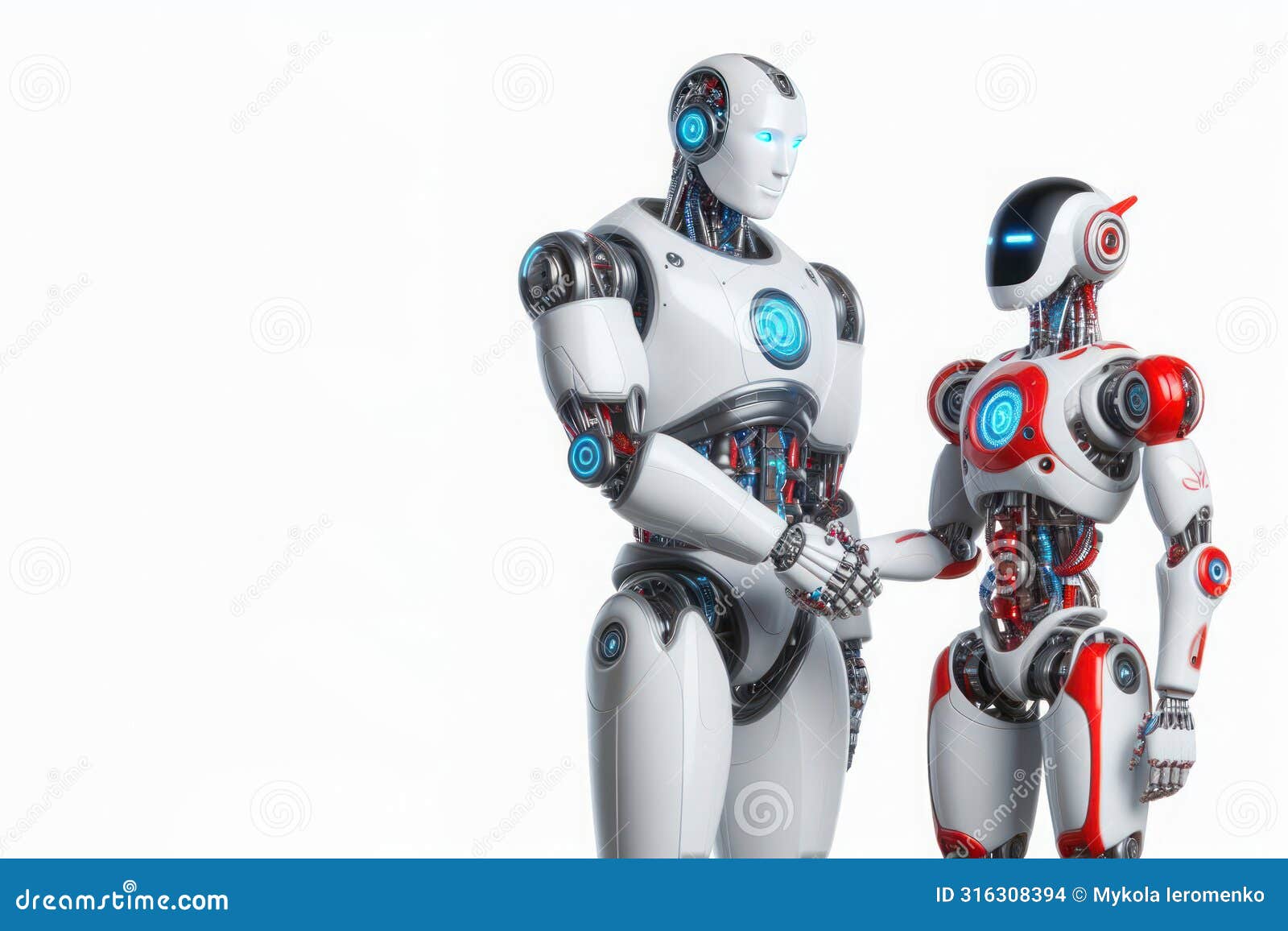 Two Robots Shaking Hands. Space for Text. Stock Photo - Image of cyborg ... Two Robots Shaking Hands. Space for Text. Stock Photo - Image of cyborg ...