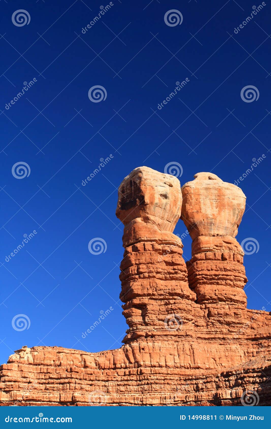 Two rocks stock image. Image of blue, formation, background - 14998811