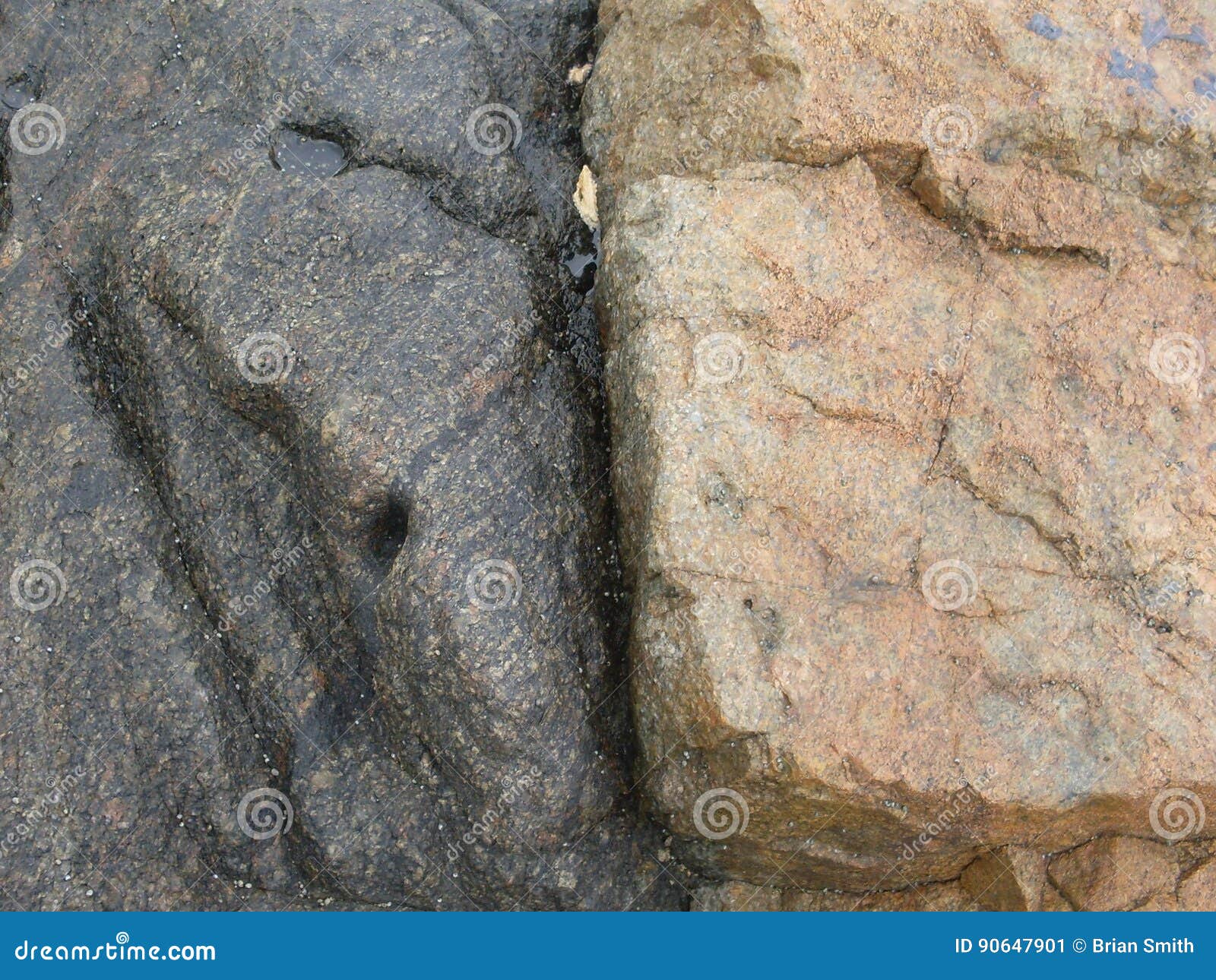 Two Rocks stock image. Image of rocks, pattern, gray - 90647901