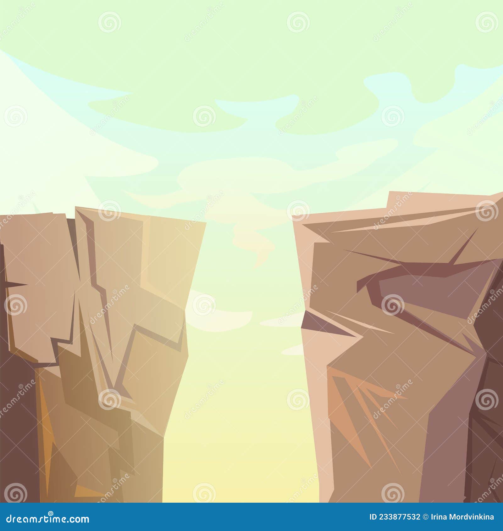 Mountain Gorge. Frame Composition. Stone Rocky Rocky Landscape With ...