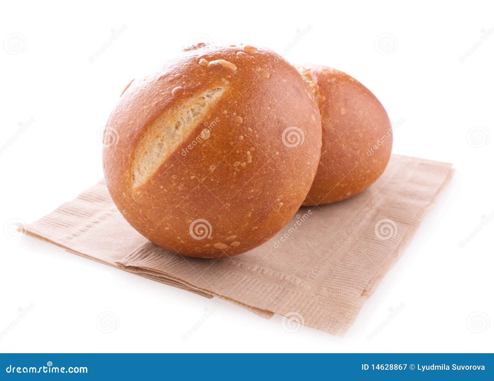 Two rolls stock image. Image of fresh, bakery, breakfast - 14628867