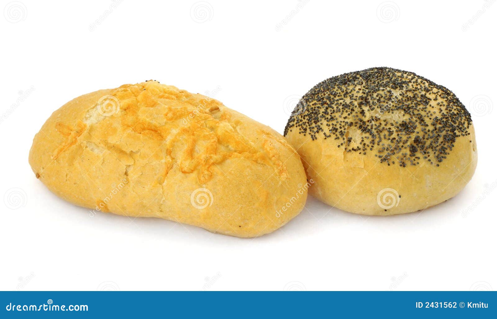 Two rolls stock photo. Image of healthy, seed, isolated - 2431562
