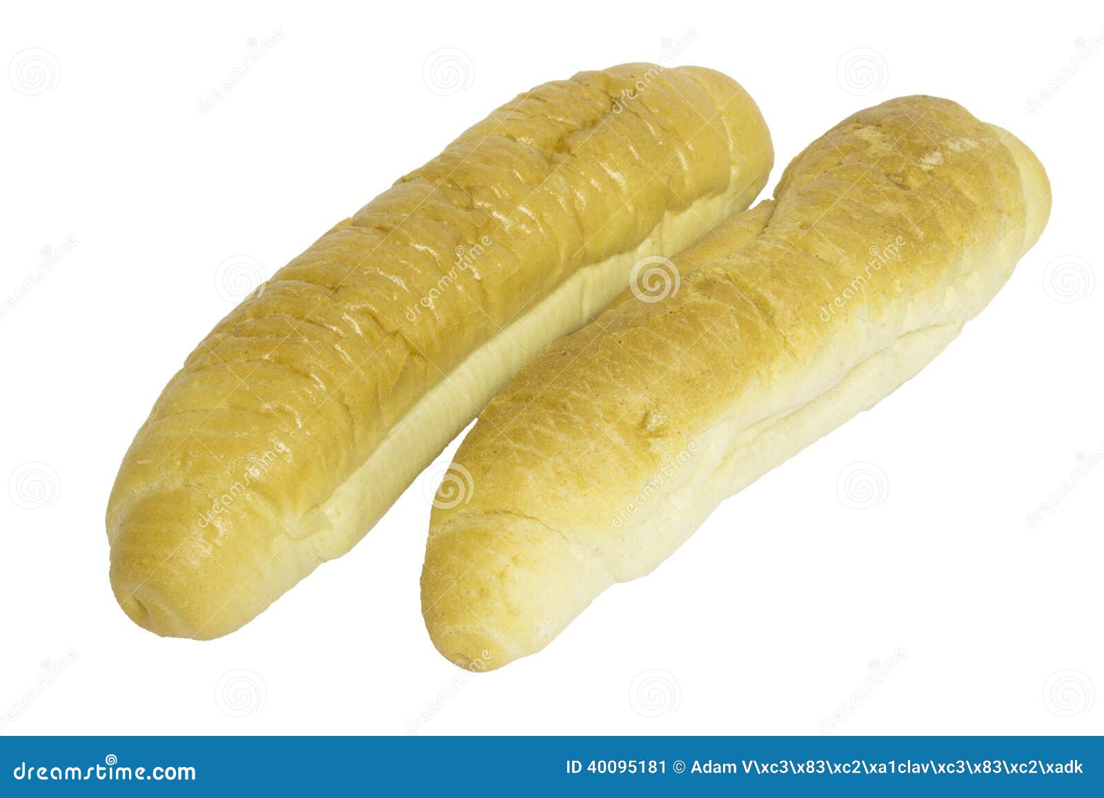 Two rolls isolated stock image. Image of meal, detail - 40095181