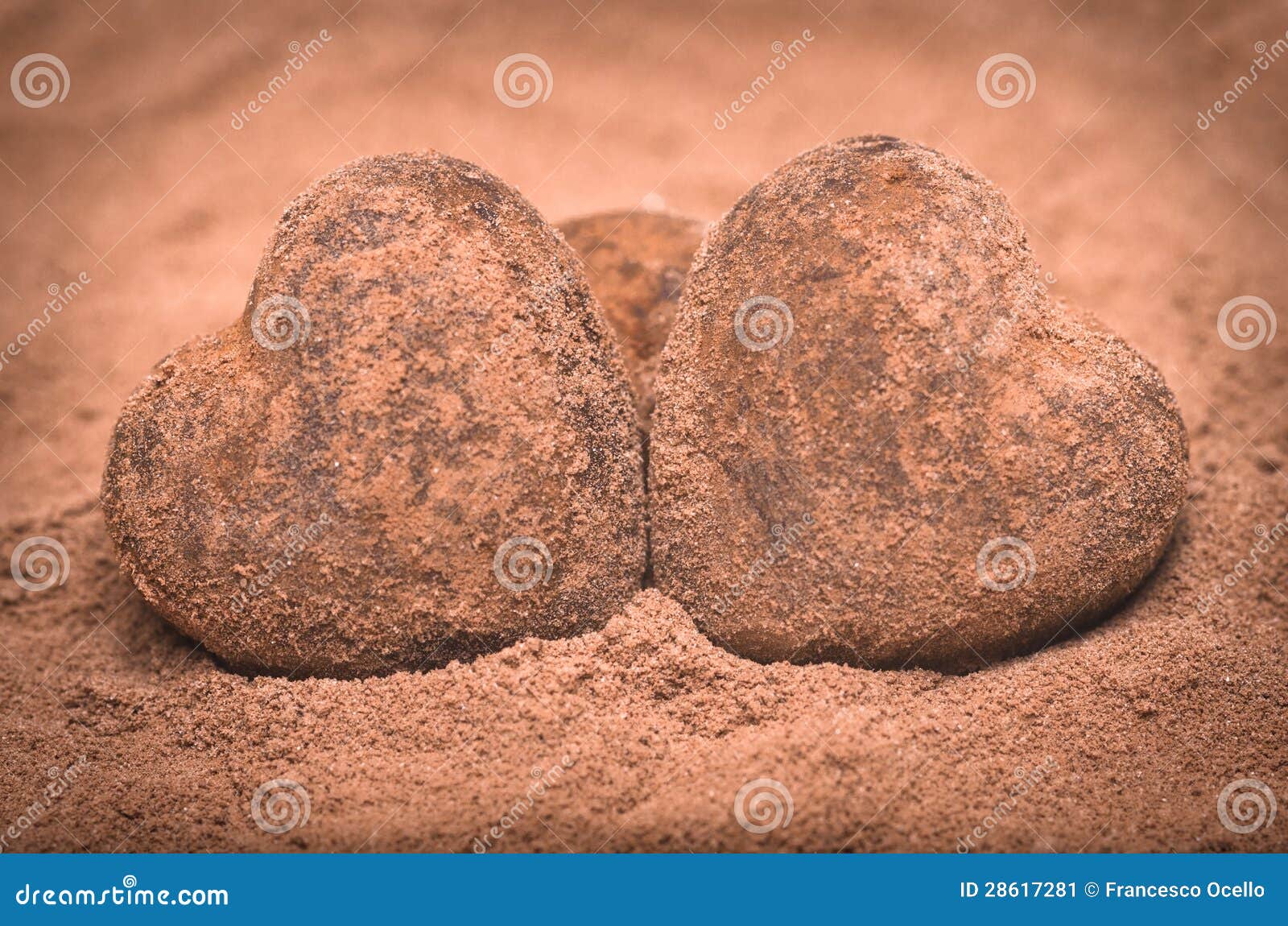Two Romantic Heart Shaped Stones Stock Image - Image of tenderness ...