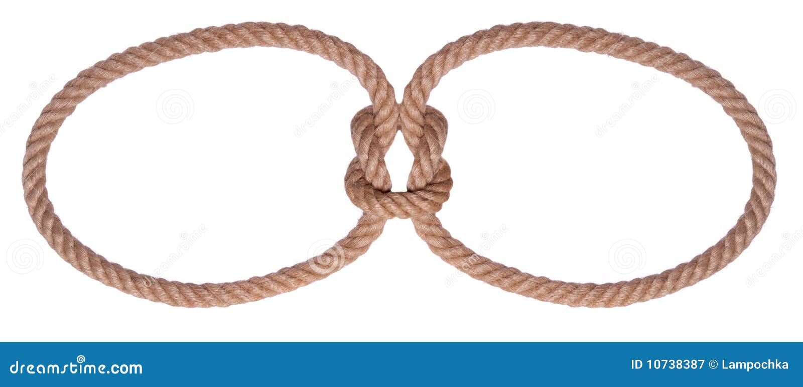 Rope Circle Blue Seat On A White Background. Red Rope Web For Swing ...