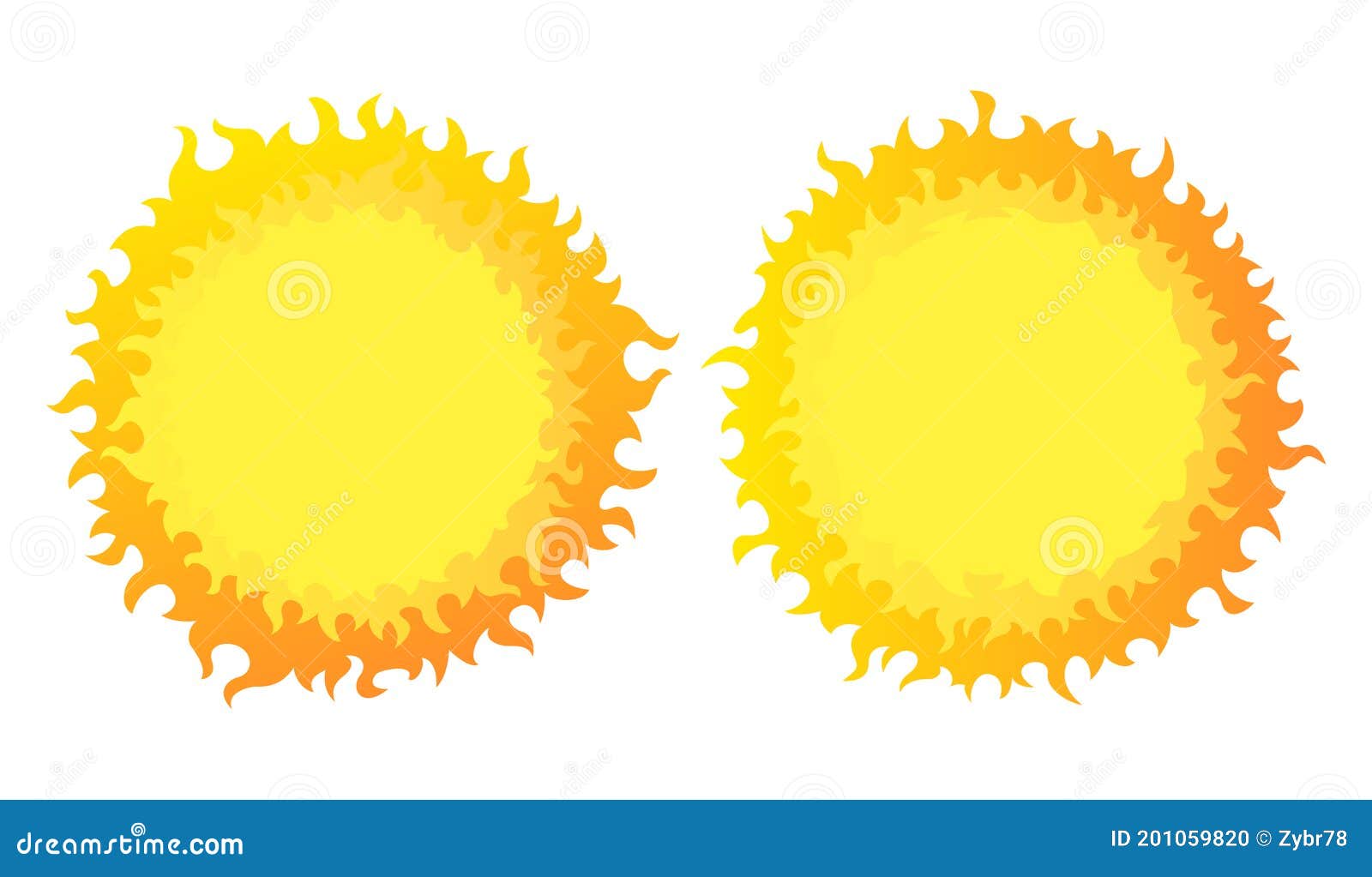 Round fire frames stock vector. Illustration of round - 201059820