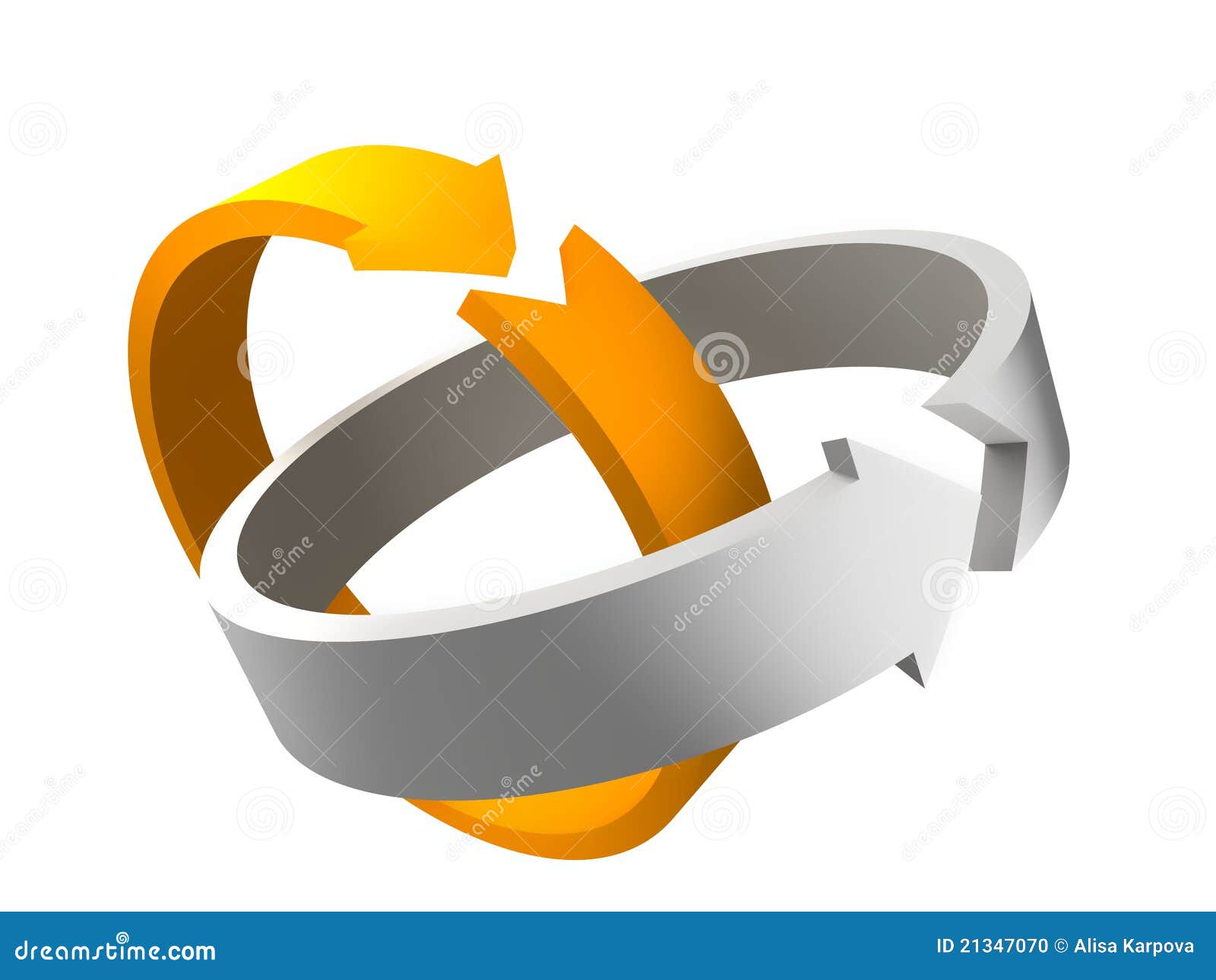 Circular Arrows Orange Grey Stock Illustrations – 18 Circular Arrows ...