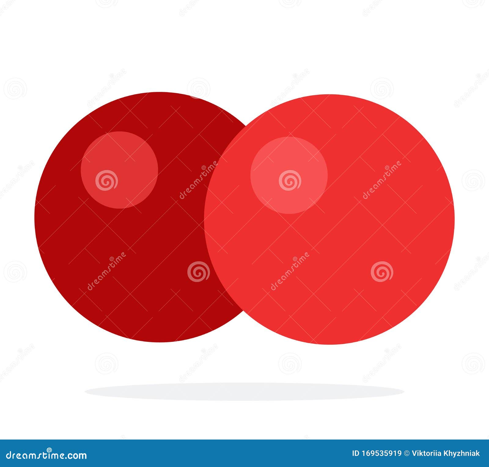 Two-round red berries stock vector. Illustration of berry - 169535919