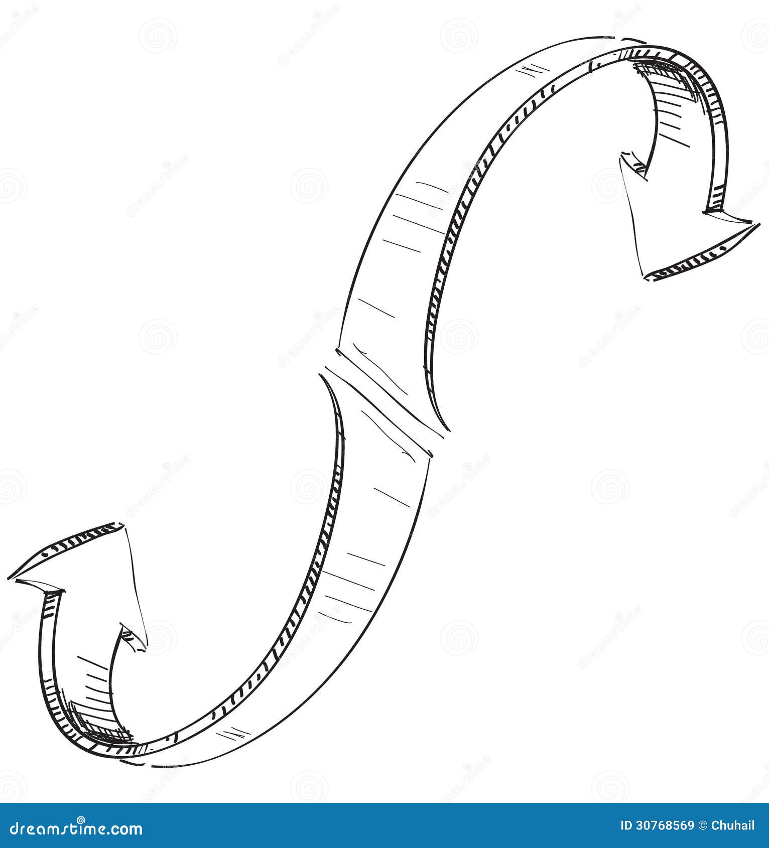 Two rounded arrows stock vector. Illustration of imagination - 30768569