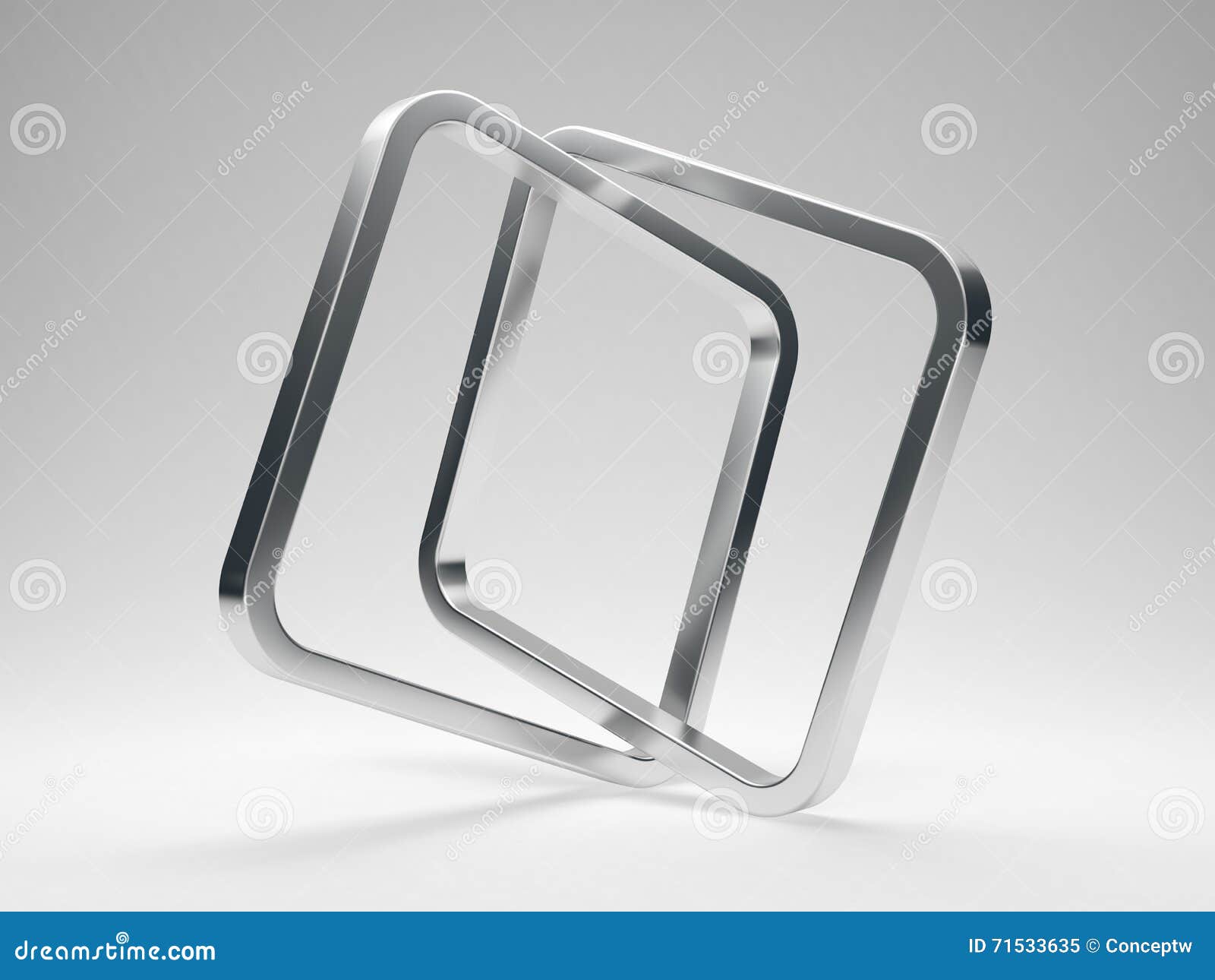 Two rounded square frames stock illustration. Illustration of together ...