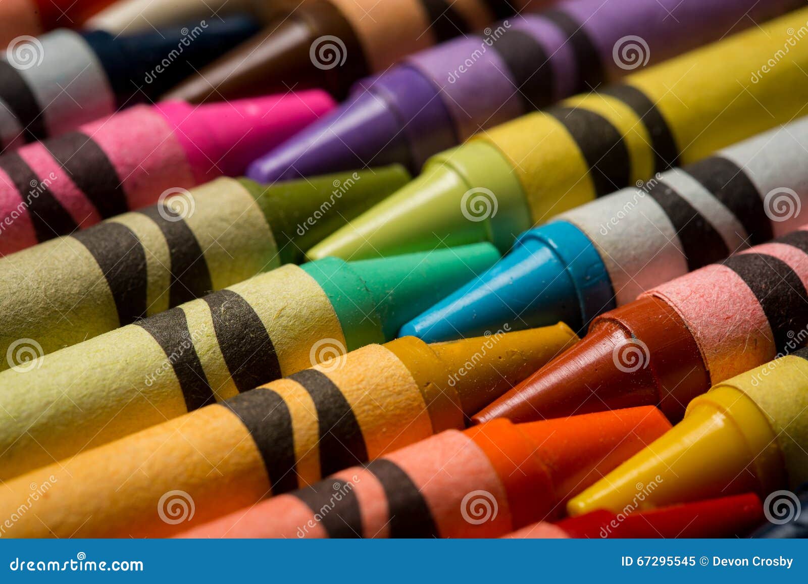Two Rows of Crayons Fitted Together Stock Image - Image of pencil ...
