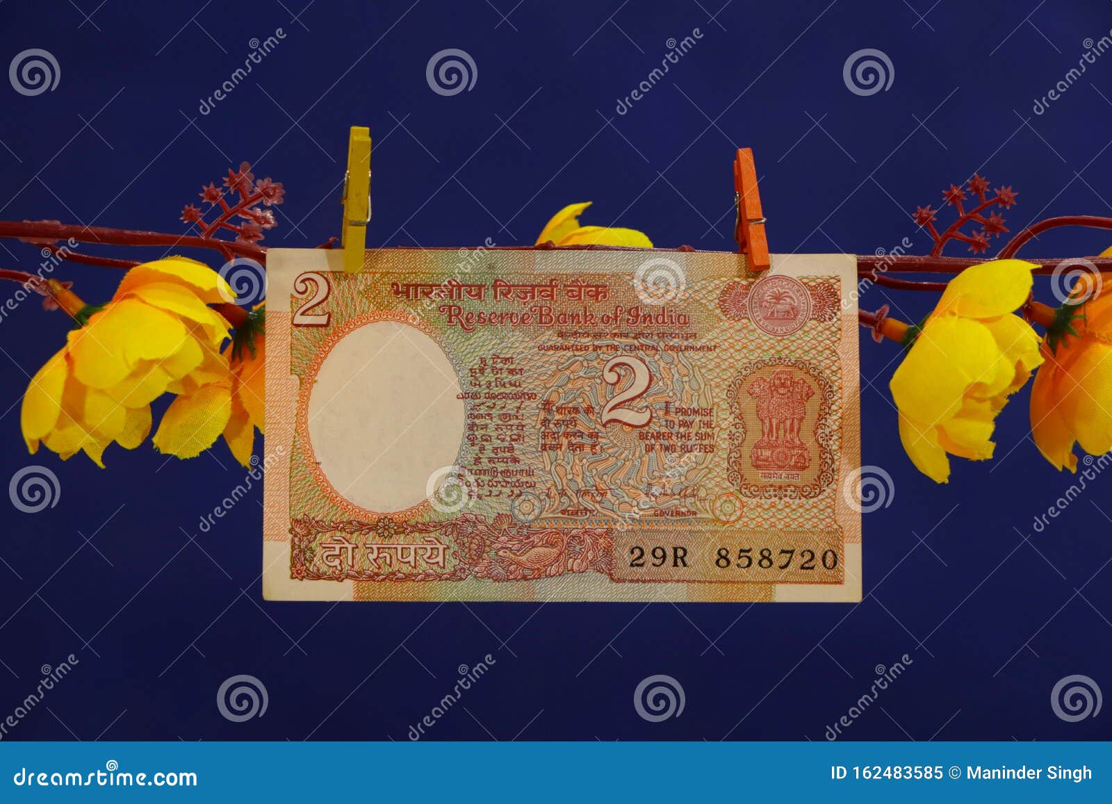 Indian Currency- Two Rupees. Stock Image - Image of indian, choose ...