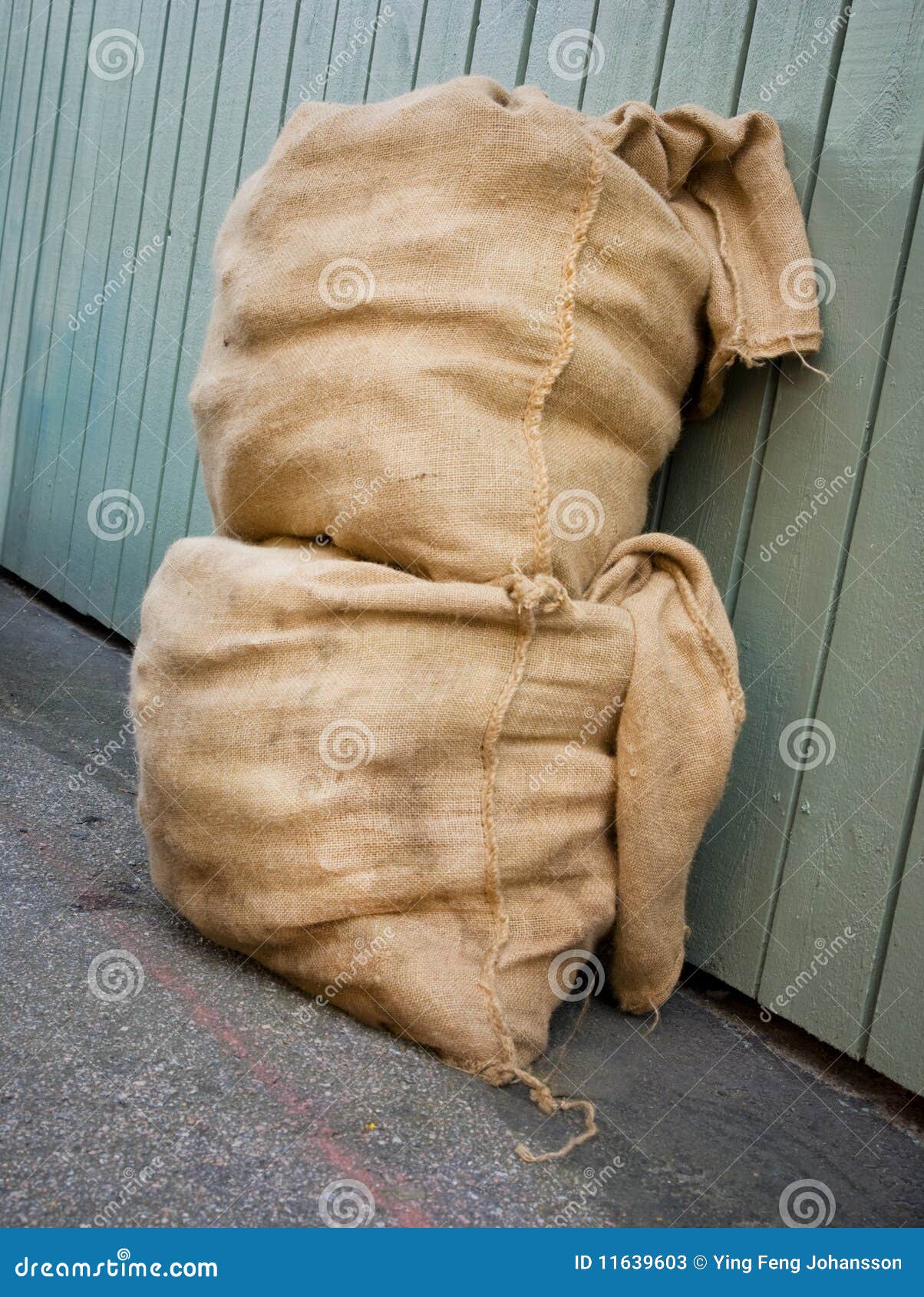 Two sacks stock image. Image of canvas, material, sacks - 11639603