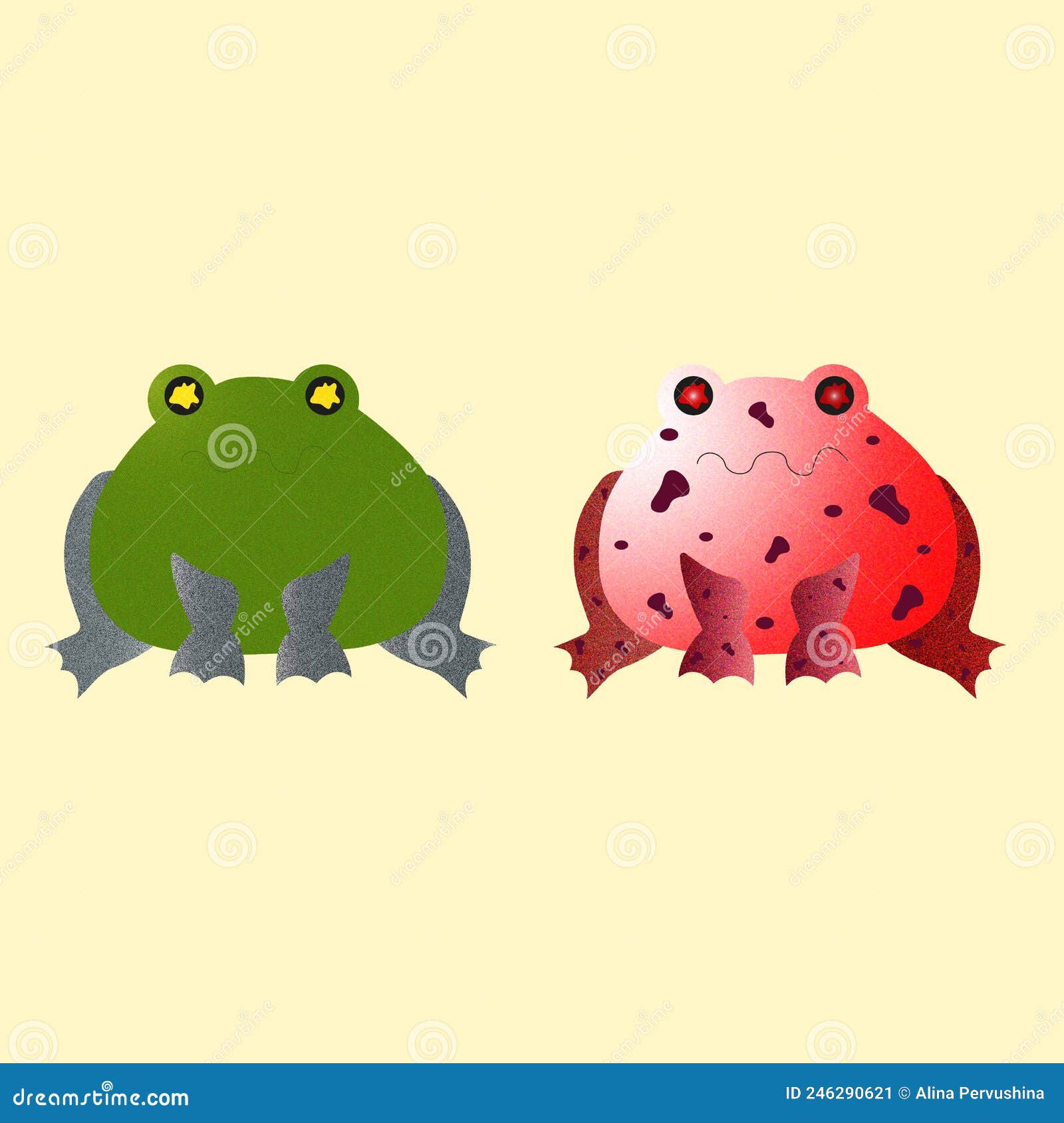 Two sad frogs stock vector. Illustration of frog, children - 246290621