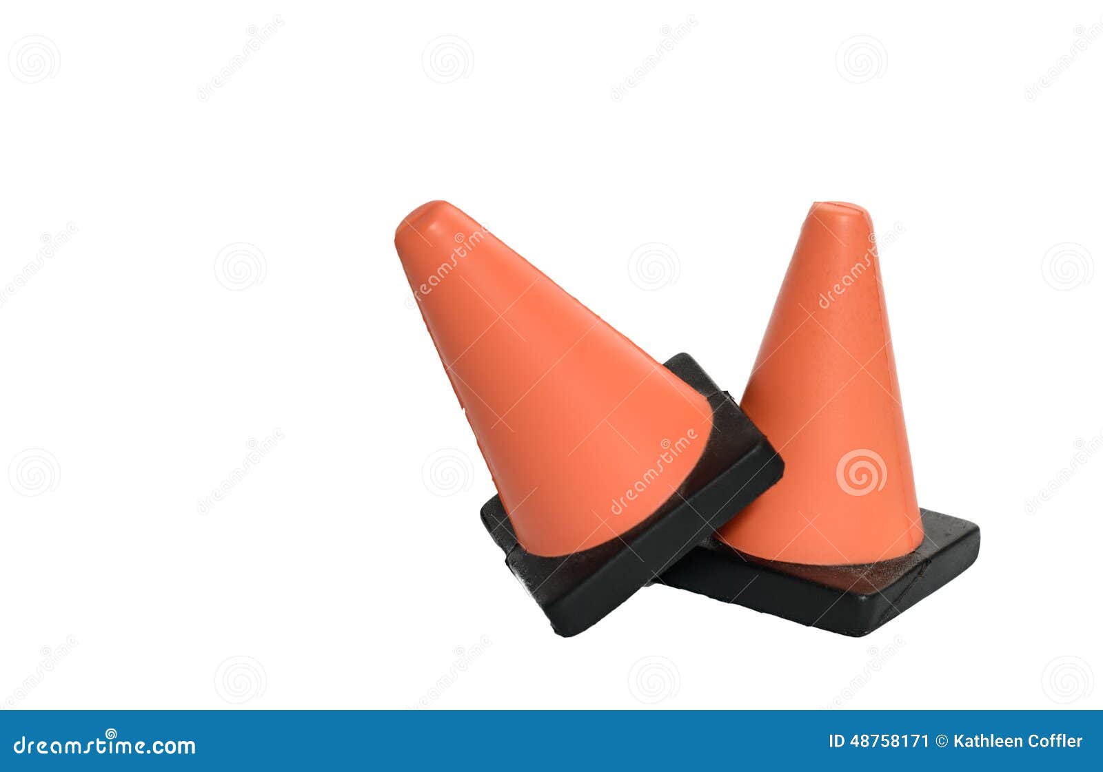Two Safety Cones stock image. Image of symbol, safety - 48758171