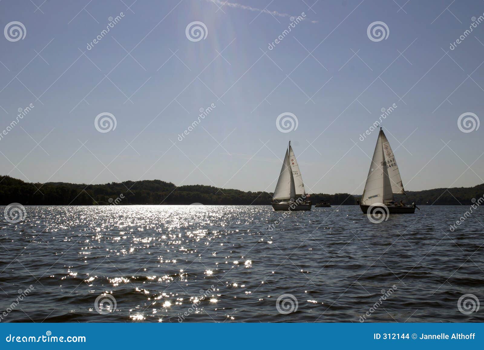 Two sailboats racing stock photo. Image of sparkle, activity - 312144