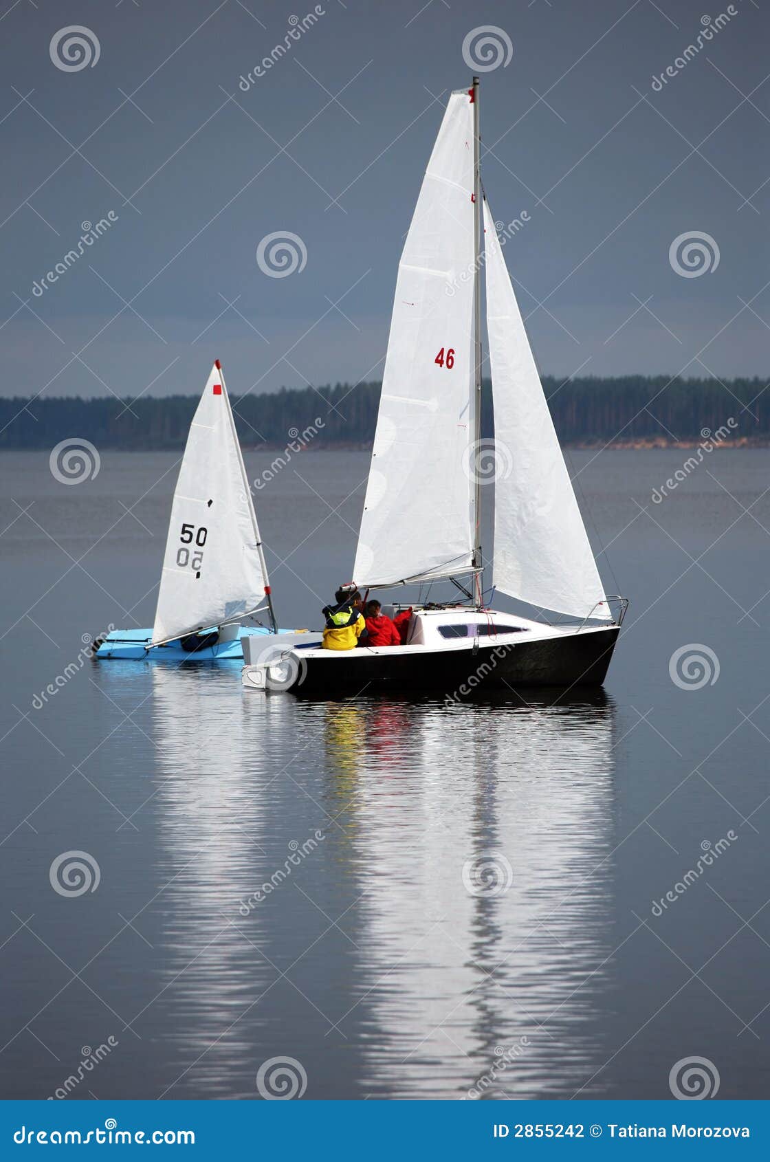 Two sailing boat stock photo. Image of journey, sailboat - 2855242