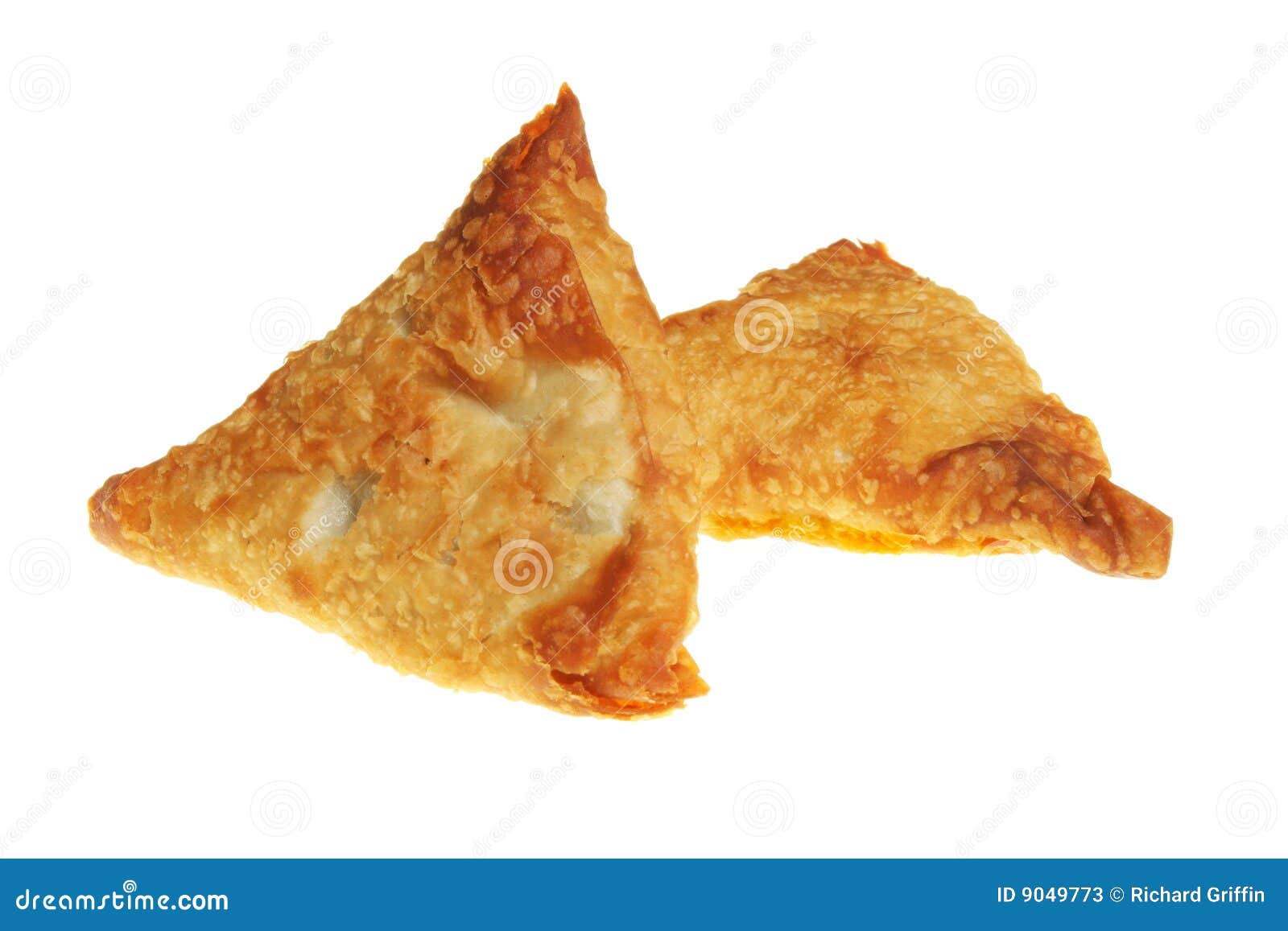 Two samosa stock image. Image of isolated, snack, samosa - 9049773