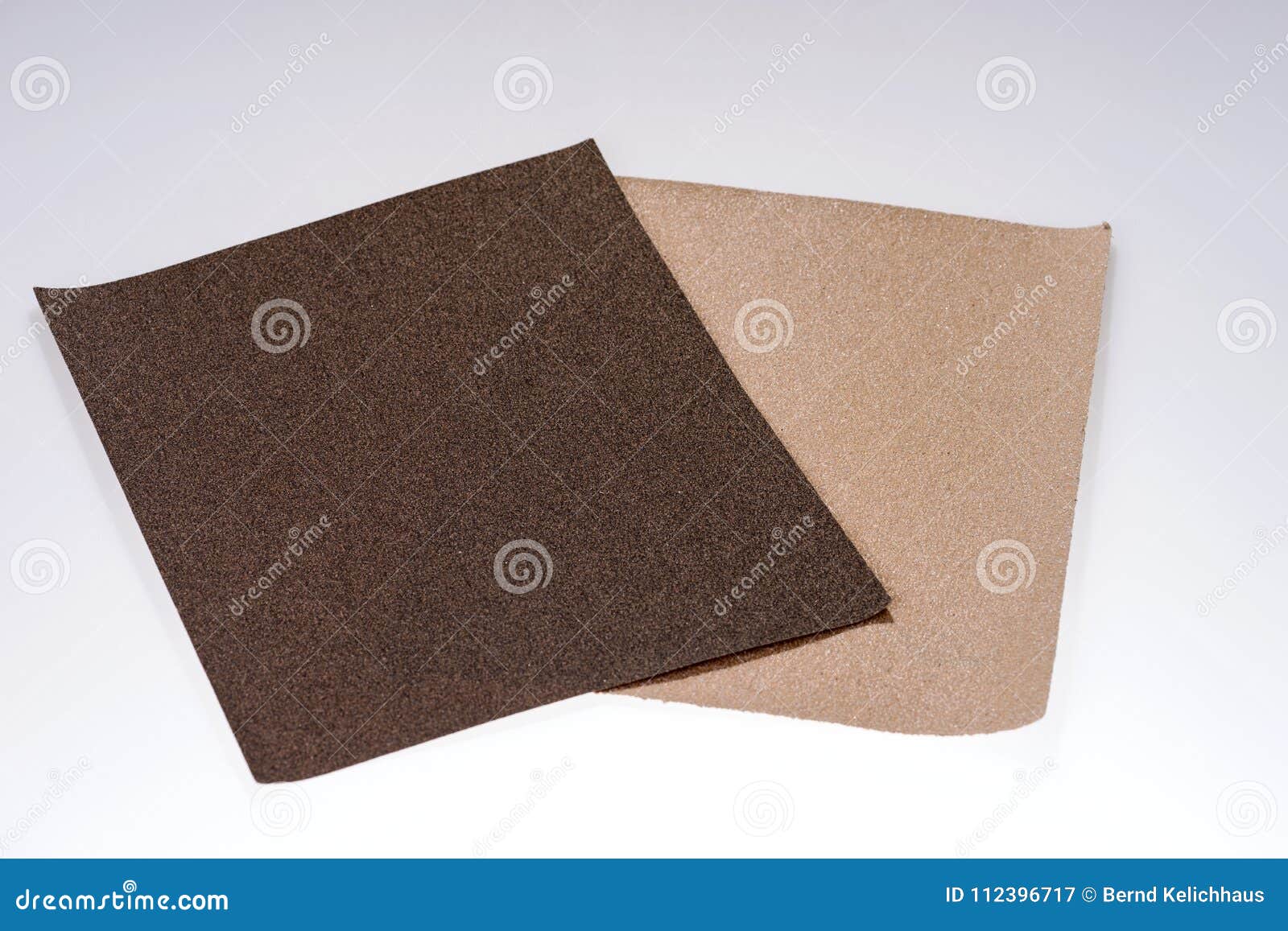 Two Sandpaper Sheets in Bright and Dark Stock Image - Image of contrast ...