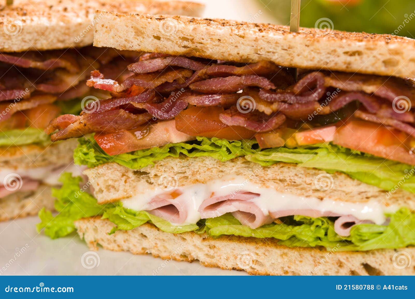 Two Sandwich Beautiful Close-up Shoot Stock Photo - Image of fresh ...