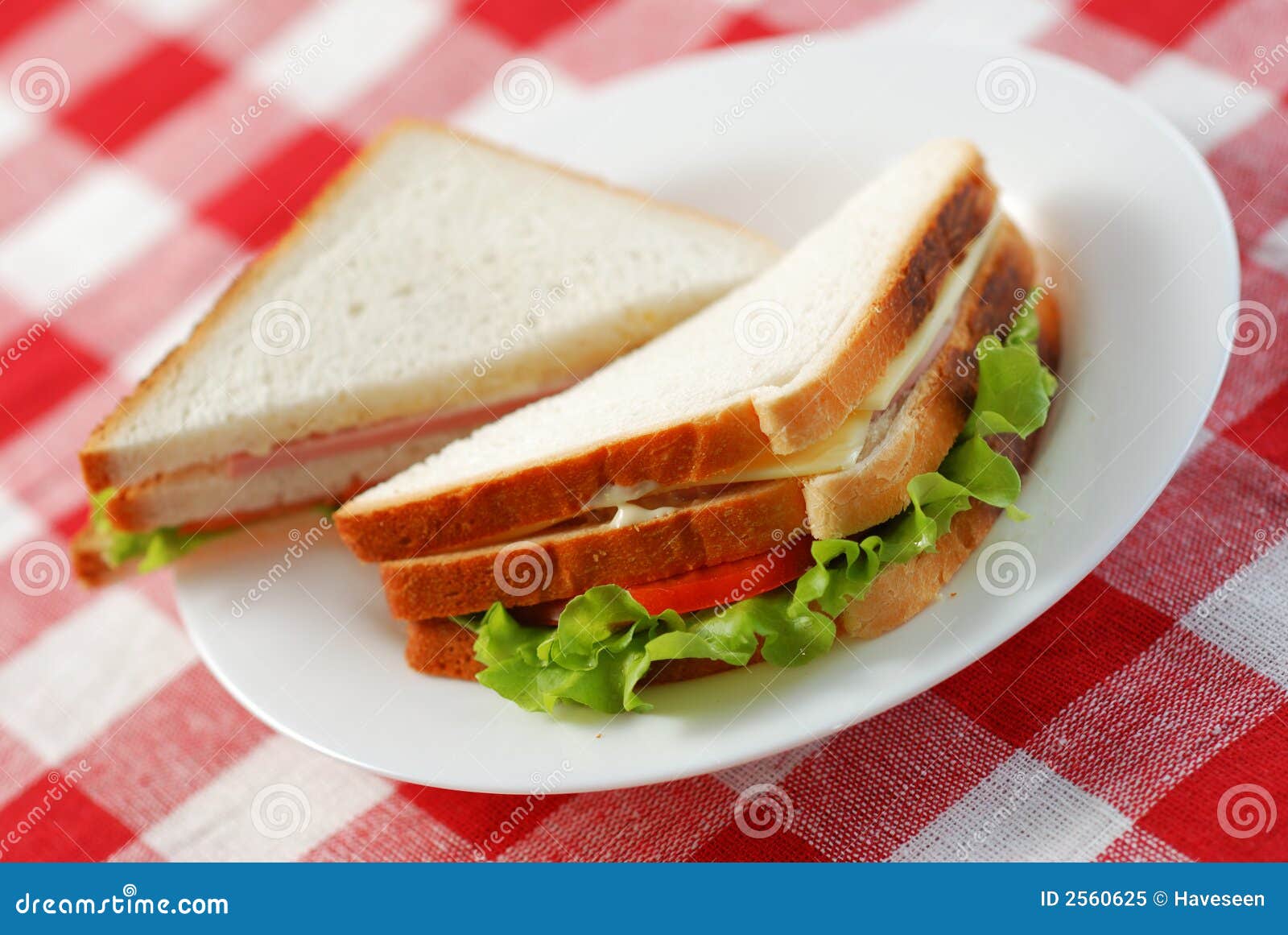 Two sandwiches stock image. Image of slice, breakfast - 2560625