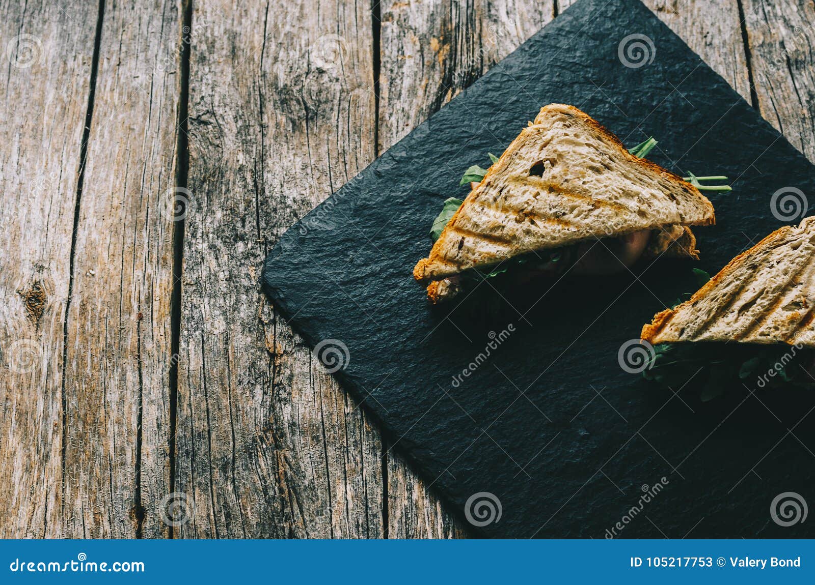 Sandwich on Desk stock image. Image of breakfast, meat - 105217753