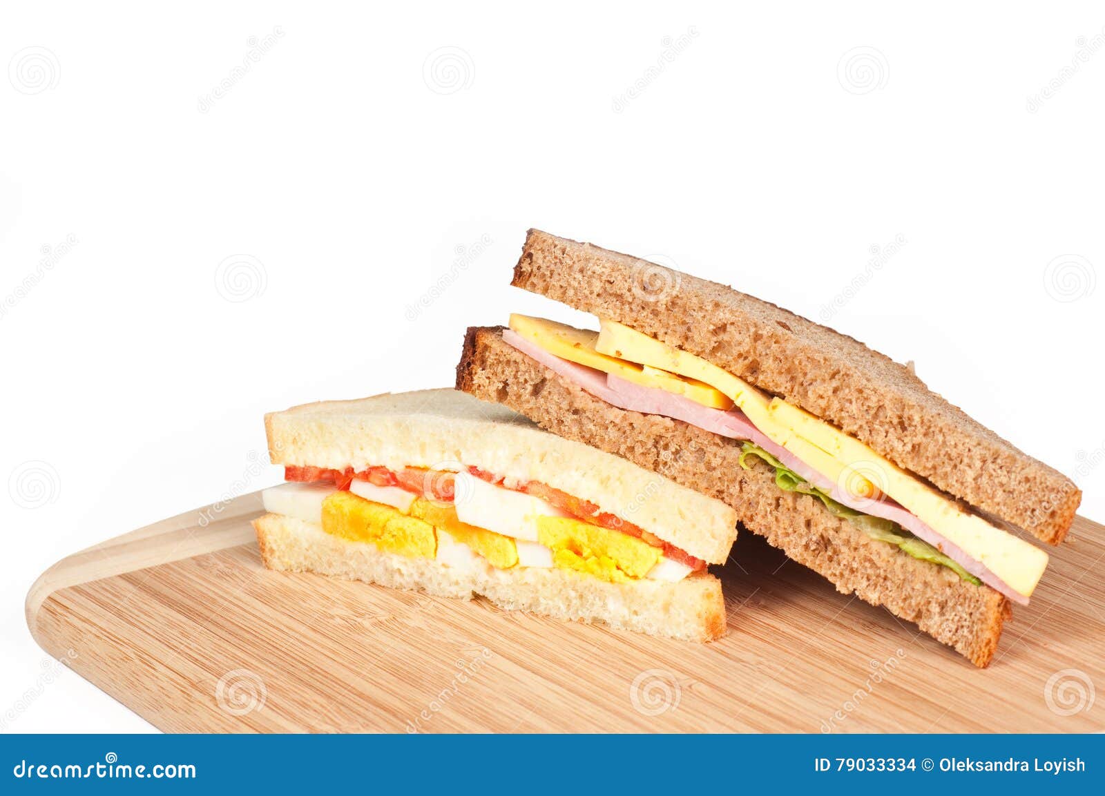 Two sandwiches stock photo. Image of background, food - 79033334