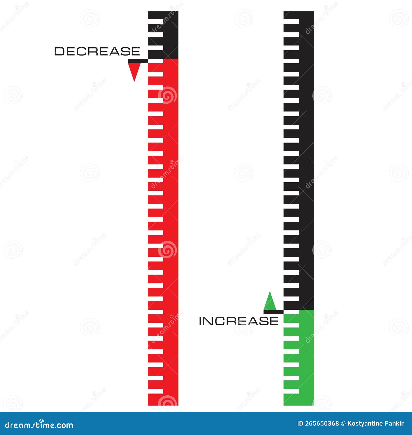 Two Scales Decrease and Increase Stock Vector - Illustration of display ...