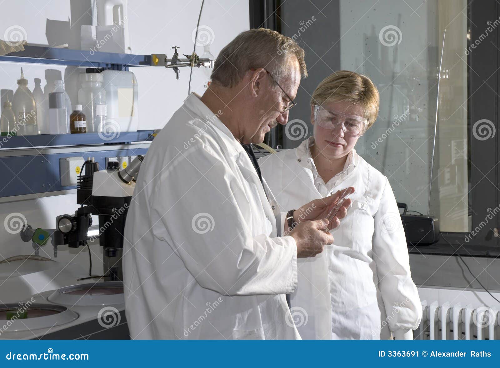 Two science technicians stock image. Image of medic, people - 3363691