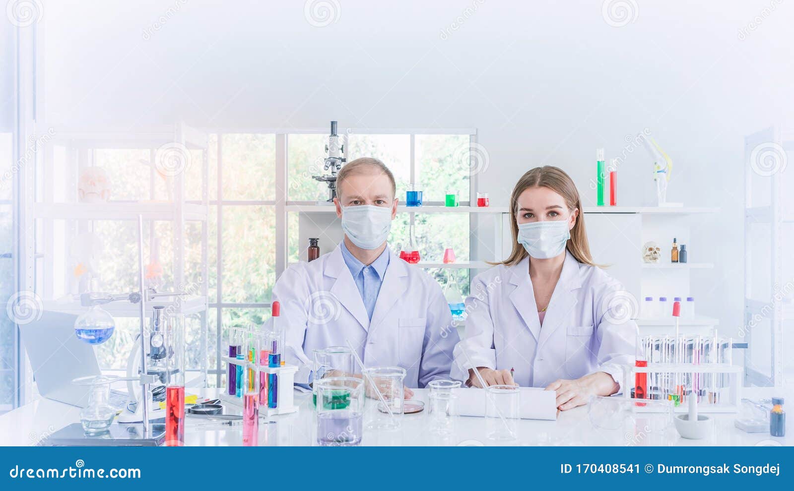 Two Scientists Working in Chemical Laboratory Stock Image - Image of ... Two Scientists Working in Chemical Laboratory Stock Image - Image of ...