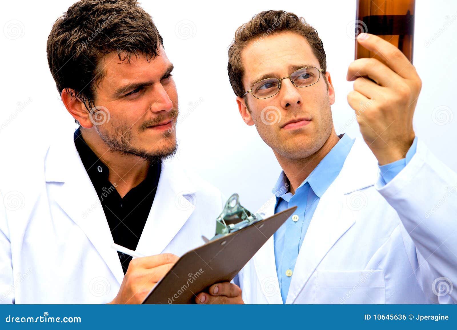 Two Scientists Working Together Stock Photo - Image of science, modern ...
