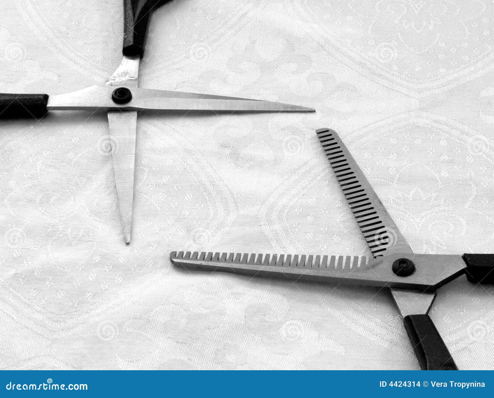 Two Scissors stock photo. Image of trade, hairdress, salons - 4424314