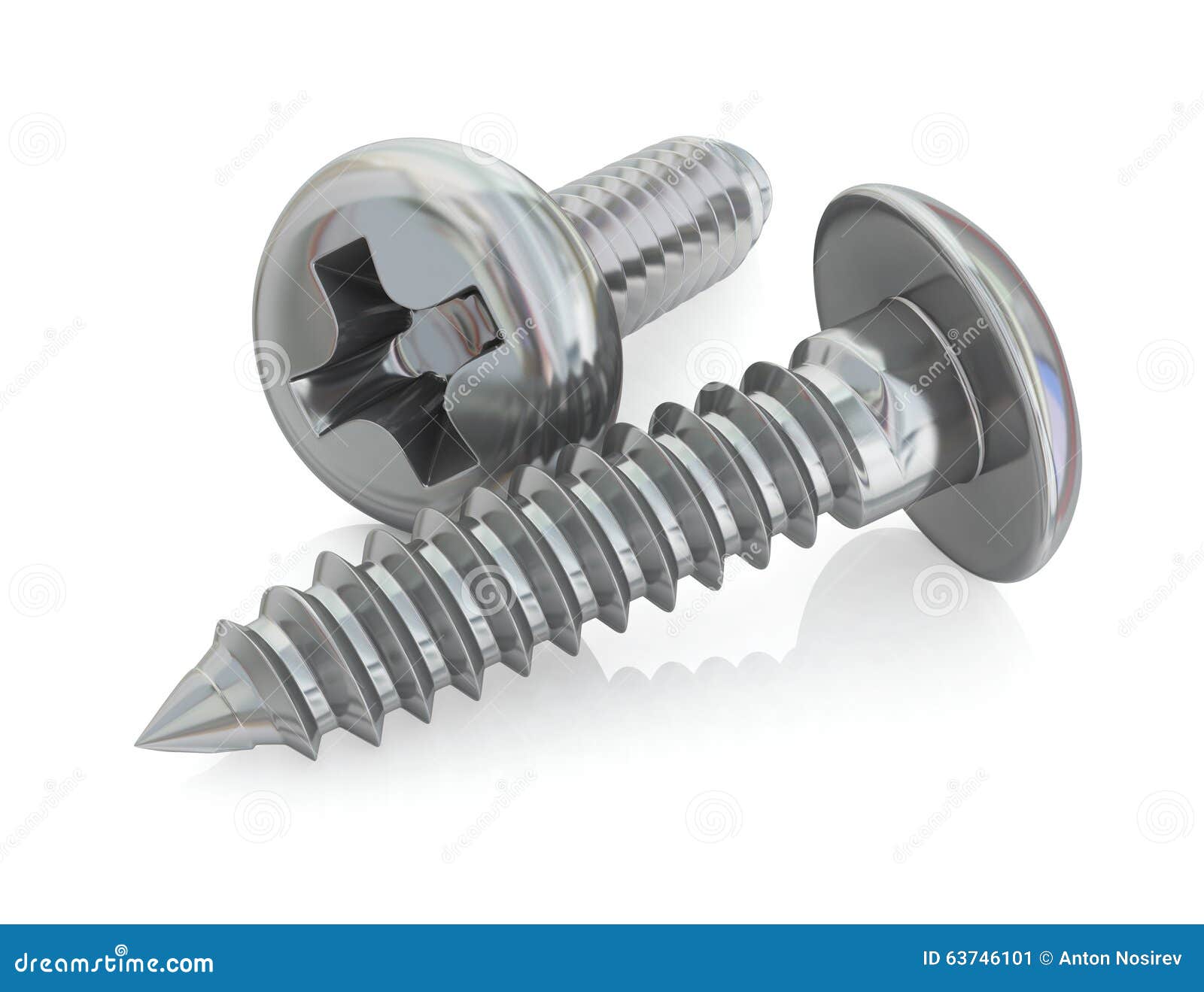 Two screws stock illustration. Illustration of retail - 63746101