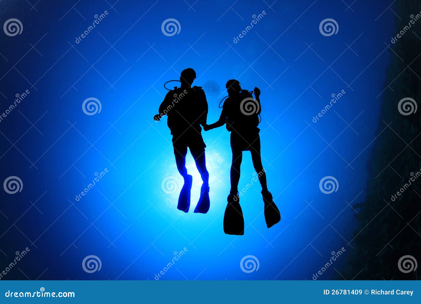 Two Scuba Divers stock image. Image of pair, couple, mohamed - 26781409