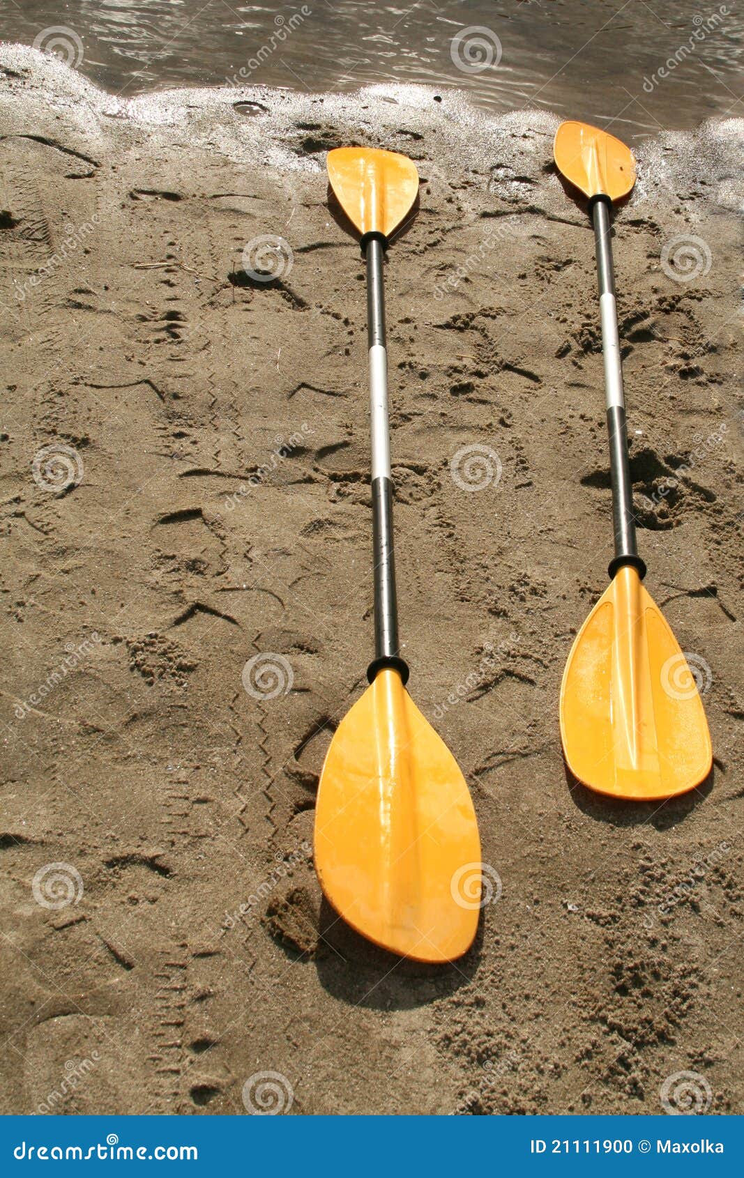 Two sculls stock photo. Image of sculls, bank, oars, sand - 21111900