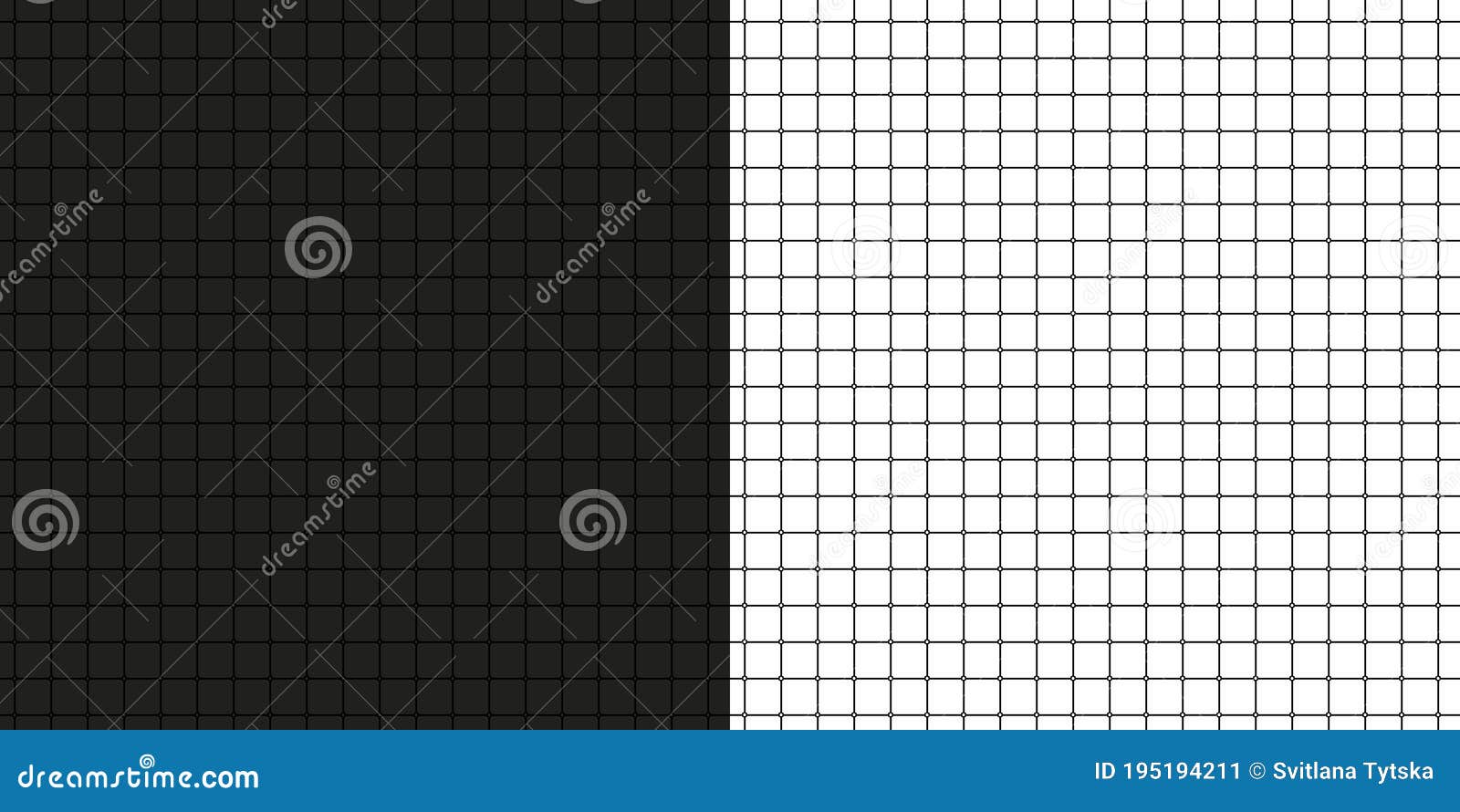 Two Seamless Mathematical Patterns Squared Paper with Dots and Spaces ...