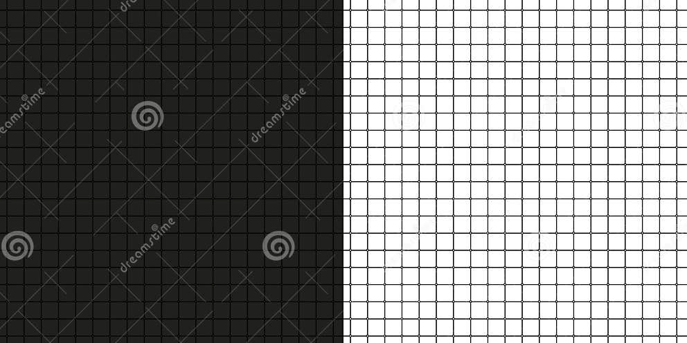 Two Seamless Mathematical Patterns Squared Paper with Dots and Spaces ...