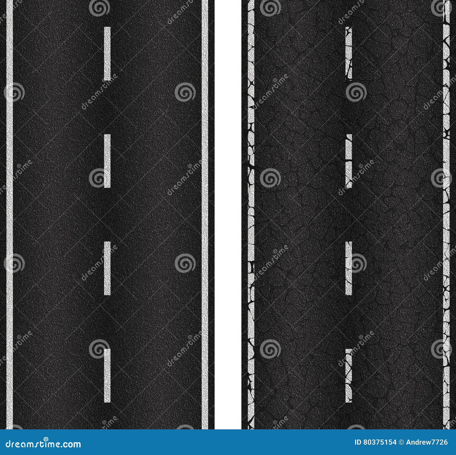 Two seamless texture road. stock photo. Image of level - 80375154