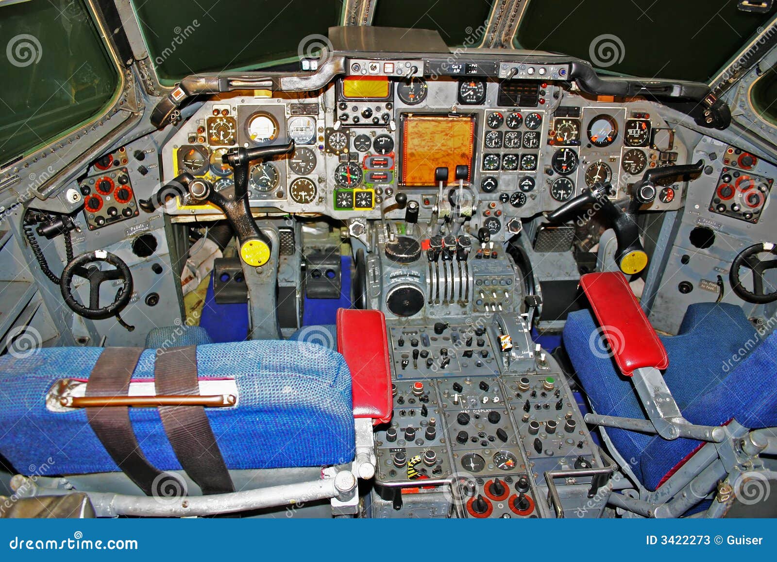 Two Seater Cockpit Simulator Stock Image - Image of copilot, dials: 3422273