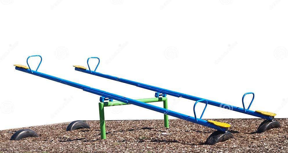 Two See Saws stock photo. Image of outside, balance, colorful - 9002380