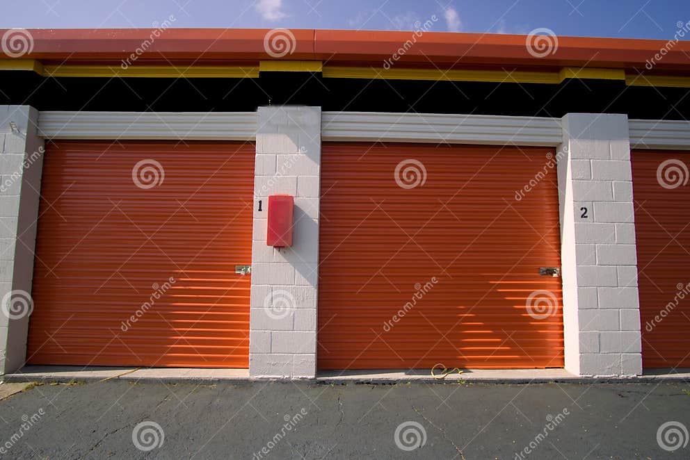 Two Self Storage Units stock photo. Image of self, modern - 18927334