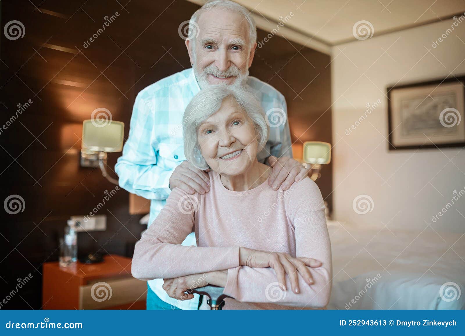 Two Senior People Smiling and Looking Happy Together Stock Image ...