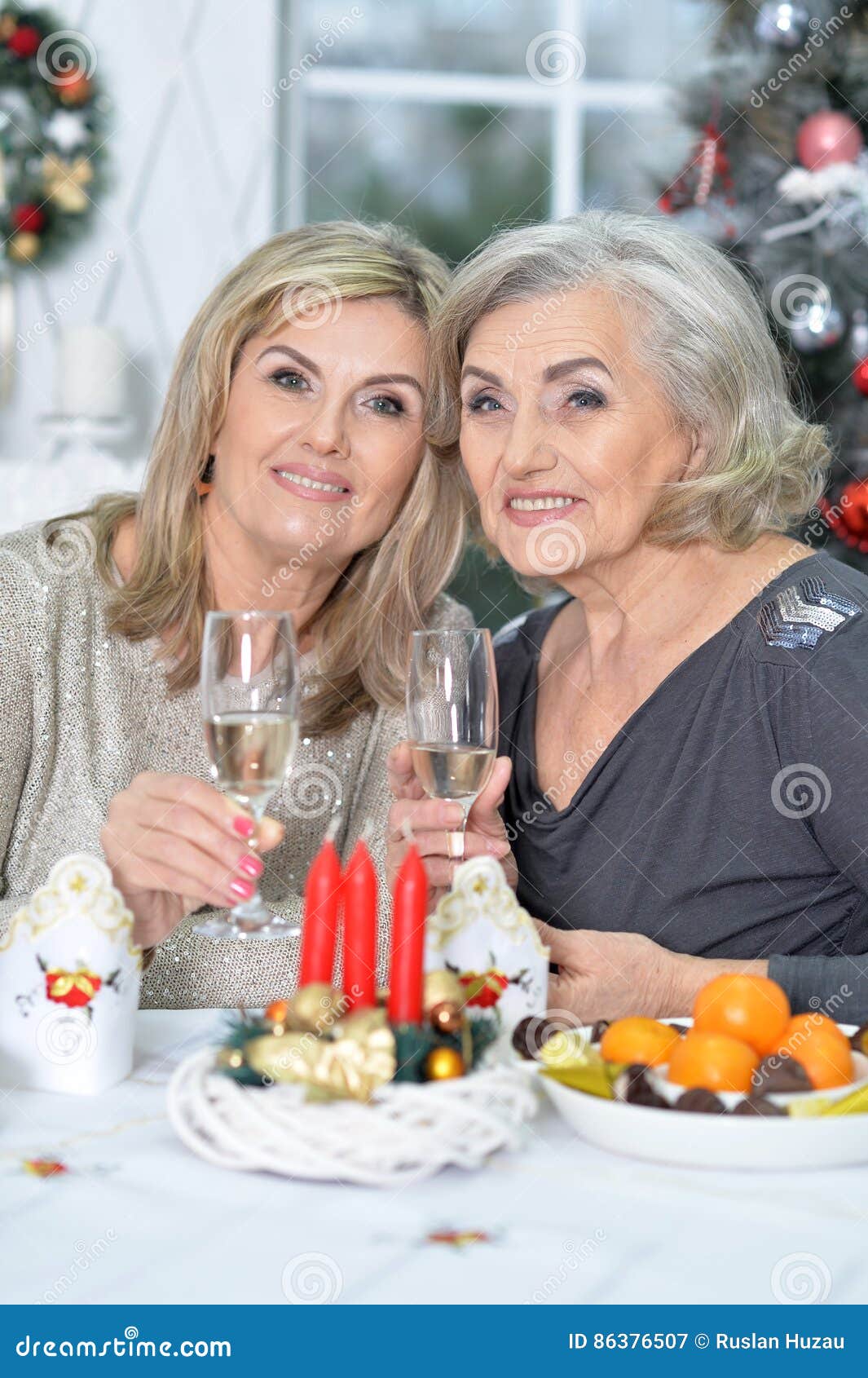 Two senior women stock image. Image of restaurant, furniture - 86376507