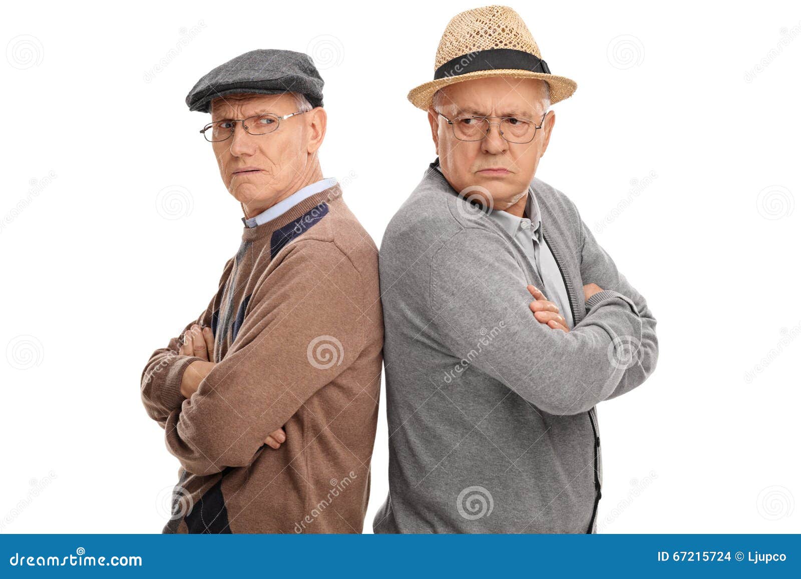 Two Seniors Angry with Each Other Stock Photo - Image of friendship ...