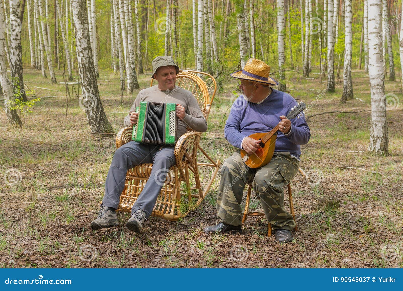 Two Seniors are Going To Play Music Stock Image - Image of park, duet ...